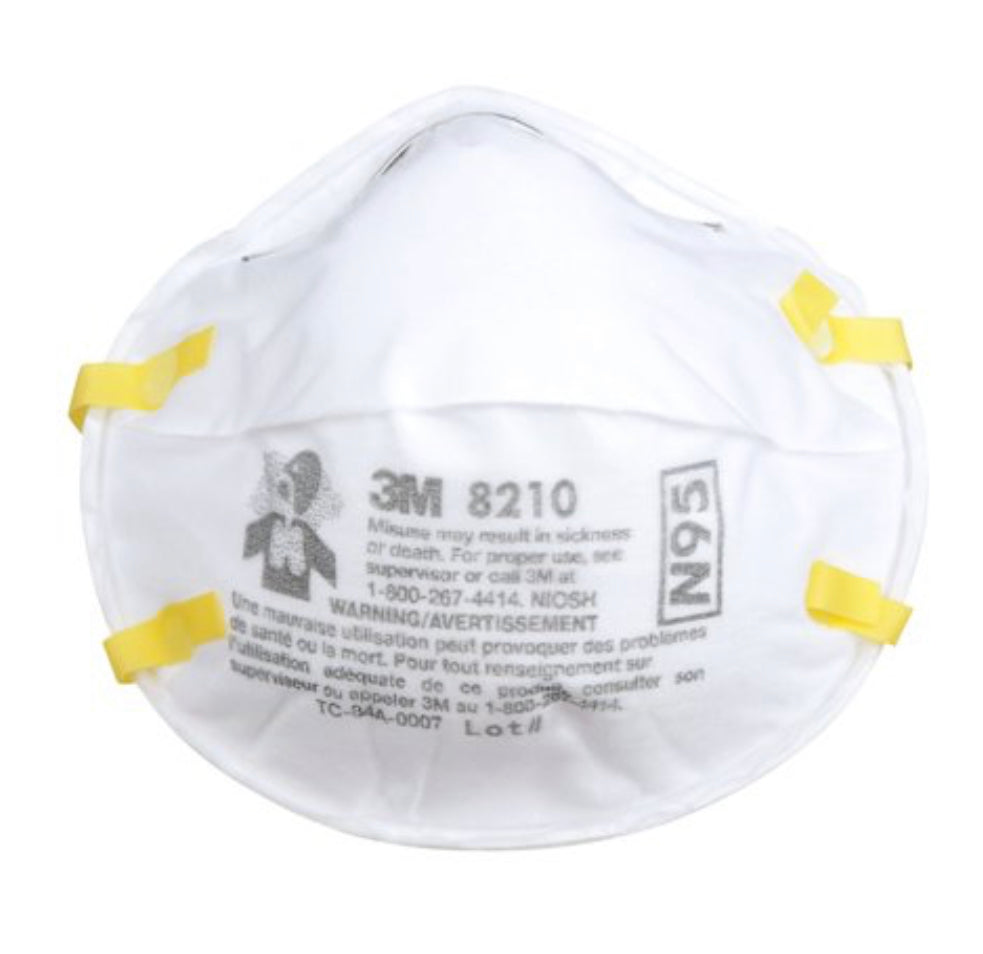 3M 8210 Dust Respirator 160 PER CASE – Lyman Island Supply
